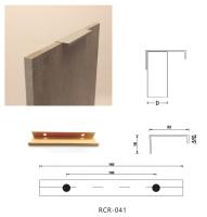 China Customized Aluminum Edge Handle Furniture Hardware Kitchen Cabinet Door Handles for sale