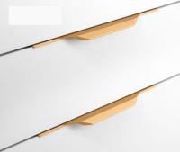 China Furniture Hardware Modern Drawer Handles Aluminum Pull Profile Handles for Cabinets Stainless Steel Pasek for sale