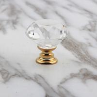 China Living Room Kitchen Bedroom Colored Knobs Glass Acrylic Cabinets Handles for sale