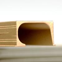 China G-Shape Hidden Aluminum Brass Knob Gold Handles for Kitchen Cabinets Dressers Wardrobes Bedrooms-for Hotels for sale