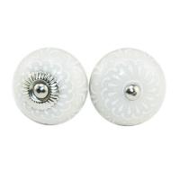 China Latest Multi Color Ceramic Round Cabinet Knobs Zinc Drawer Cabinet Door Handle for sale
