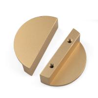 China Wholesale Gold Half Moon Handles Knobs Drawer Door Knob Pulls for Cabinet for sale