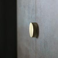 China New Brass Drawer Handles Half Moon Handles Hardware Accessories Pulls for Doors for sale