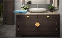 China New Brass Drawer Handles Half Moon Handles Hardware Accessories Pulls for Doors for sale