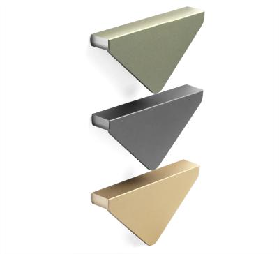 China Classic Triangle Shape Aluminum Cabinet Handle 120mm Cabinet Handle Knob Pulls for sale