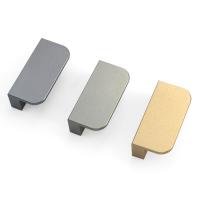 China New Alloy Gold square Cabinet Knobs Aluminum Cabinet Handle Maniglie Color Rame Per Mobili Cucina for Furniture Door for sale