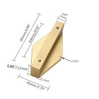 China Factory Combination Design Golden Drawer Handles Knobs Kulp for Furniture Decoration for sale