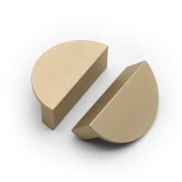 China Hot Sale Luxe Half Moon-shaped Modern Metal Cabinet Aluminum Handles Half Circle Furniture Handle and Knobs Zinc for sale