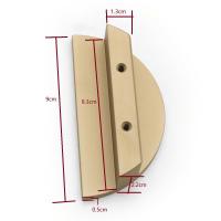 China Hot Sale Luxe Half Moon-shaped Modern Metal Cabinet Aluminum Handles Half Circle Furniture Handle and Knobs Zinc for sale