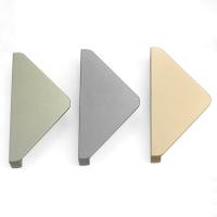 China Novelty Triangular Metal Cabinet Pulls 4.72/2.36 Inches Aluminum Designer Handle and Knobs for sale