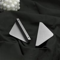 China Novelty Triangular Metal Cabinet Pulls 4.72/2.36 Inches Aluminum Designer Handle and Knobs for sale