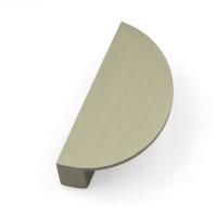 China Gold Brass Half Moon Round Furniture Handles Kitchen Cupboard Cabinet Door Knobs Dresser Pulls Knobs for Wardrobe Door Hardware for sale