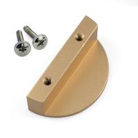 China OEM Drawer Door Gold Half Moon Pull Handles Kitchen Cabinet Knobs Furniture Door Knob for Dresser Cupboard Wardrobe Hardware for sale