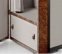 China Racyle Classic Furniture Leather Drawer Handles Single Double Hole Pull Knobs for sale
