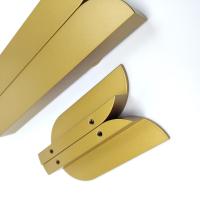 China Customized Mold Gold Handles for Cabinets Salix Leaf Knob Furniture for sale
