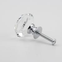 China Racyle Crystal Knobs Drawer Knob  Furniture High Transparency Diamond Glass Drawer Knobs for sale