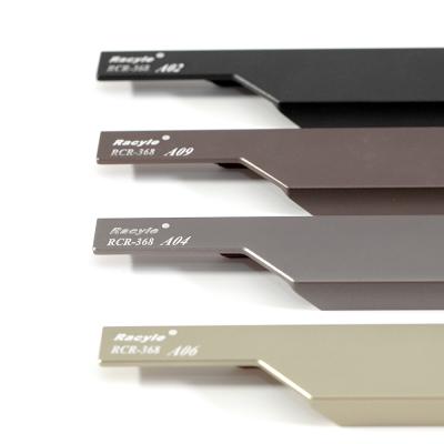 China Farmhouse Style Aluminum Furniture Hardware Edge Handle for Kitchen Cabinet Door Pull for Gym Dining Staircase Park Villa Mall for sale