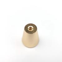 China Simple Modern 20mm Drawer Gold Knobs Hardware Circular Cone Kitchen Cabinet Knobs for sale