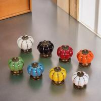 China Ceramic Knob Vintage Zinc Cartoon Drawer Cabinet Coloured Door Handle for sale