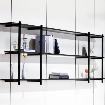 China Modern Wall Mounted Book Storage Shelf Display Living Room Live Edge Shelf Unit for sale