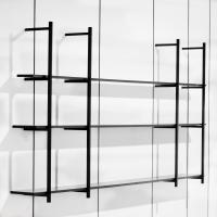 China Modern Wall Mounted Book Storage Shelf Display Living Room Live Edge Shelf Unit for sale