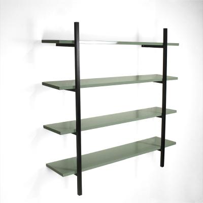 China Latest Modern Floating Wall Shelves Home Decor Metal Wall Mount Bookshelf for Living Room for sale