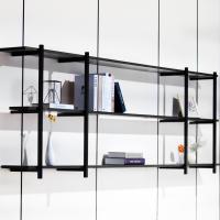 China Nordic Styles Living Room Metal Wrought Aluminum Wall Decorations Ins Home Bedroom Decor Wall Hanging Shelf for sale
