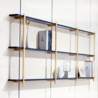 China Nordic Styles Living Room Metal Wrought Aluminum Wall Decorations Ins Home Bedroom Decor Wall Hanging Shelf for sale