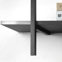 China New Design Metal Floating Shelf Modern Simple Bookshelves Wood Bookcase Multiple Colors Wall Mount Shelf for Home Office for sale