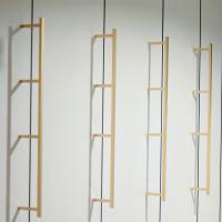 China XinJun Factory New Design Luxury Gold Aluminum Wall Mounted Shelf for sale