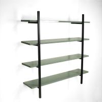 China New Design Aluminum Metal Wood Wall Shelf Storage Kid Book Shelf for Living Room for sale