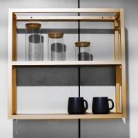 China Custom Modern Home Decor Cube Plants Shelf Wholesale Aluminum Hanging Wall Mount Bookcase for Bedroom and Kitchen Use for sale