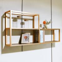 China Custom Modern Home Decor Cube Plants Shelf Wholesale Aluminum Hanging Wall Mount Bookcase for Bedroom and Kitchen Use for sale