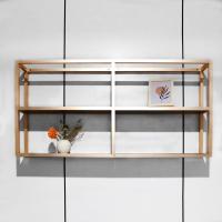 China Custom Modern Home Decor Cube Plants Shelf Wholesale Aluminum Hanging Wall Mount Bookcase for Bedroom and Kitchen Use for sale