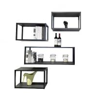 China Metal Storage Hanging Aluminum Wall Racks Hanging Wall Mount Shelf for Decorative for sale