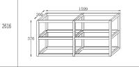 China Metal Storage Hanging Aluminum Wall Racks Hanging Wall Mount Shelf for Decorative for sale