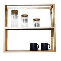 China New Design Metal Wall Mounted Shelf Aluminum Frame CD Shelf for Decorative for sale