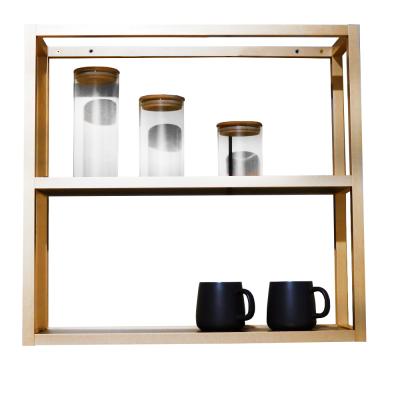 China New Design Metal Wall Mounted Shelf Aluminum Frame CD Shelf for Decorative for sale