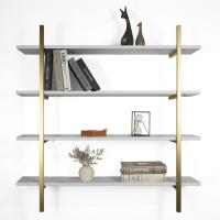 China Creative Wall Floating Display for Books Garage Kits and Ornaments Wall-mounted Wooden and Metal Shelves Rack for Living Room for sale