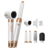 China 7 In 1 Fast Drying Curler Straightener Multi Function Hair Styler White for sale