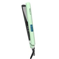 China 150-230 Degrees 60W LED Display PTC Silver Fast Heating Curling Straightening Hair Straightener for sale