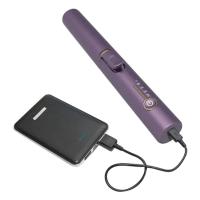 China Cordless USB Rechargeable Electric Hair Curler At Iron Portable Wireless for sale