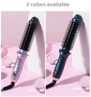 China Black Electric Hot Comb Brush PTC Heating Wave Fast Styling Curling Iron for sale