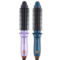 China Black Electric Hot Comb Brush PTC Heating Wave Fast Styling Curling Iron for sale