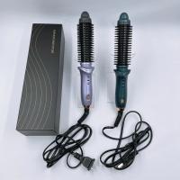 China Black Electric Hot Comb Brush PTC Heating Wave Fast Styling Curling Iron for sale