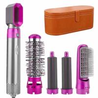 China 500W New Design Wholesale Low Price Multi Function Air Wrap Leather Box Automatic Hot Air Brush for sale