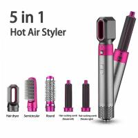 China 500W New Design Wholesale Low Price Multi Function Air Wrap Leather Box Automatic Hot Air Brush for sale