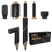 China 6 in 1 Multi Function Styler Folding Portable Air Wrap Curling New Design Travel Hot Air Brush Comb for sale