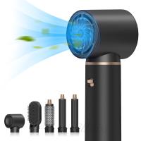 China 5 in 1 Black Gift Box Hair Dryer One Step Professional Negative Ion Multi Function Styler for sale