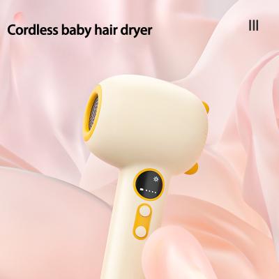 China Conveniently Designed Wireless Baby Hair Dryer with Charging Base GW 0.7KG Yellow / Blue for sale